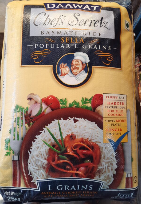 Daawat Chef's Secretz Basmati Sella Popular Long Grains | Kolkata Rice ...