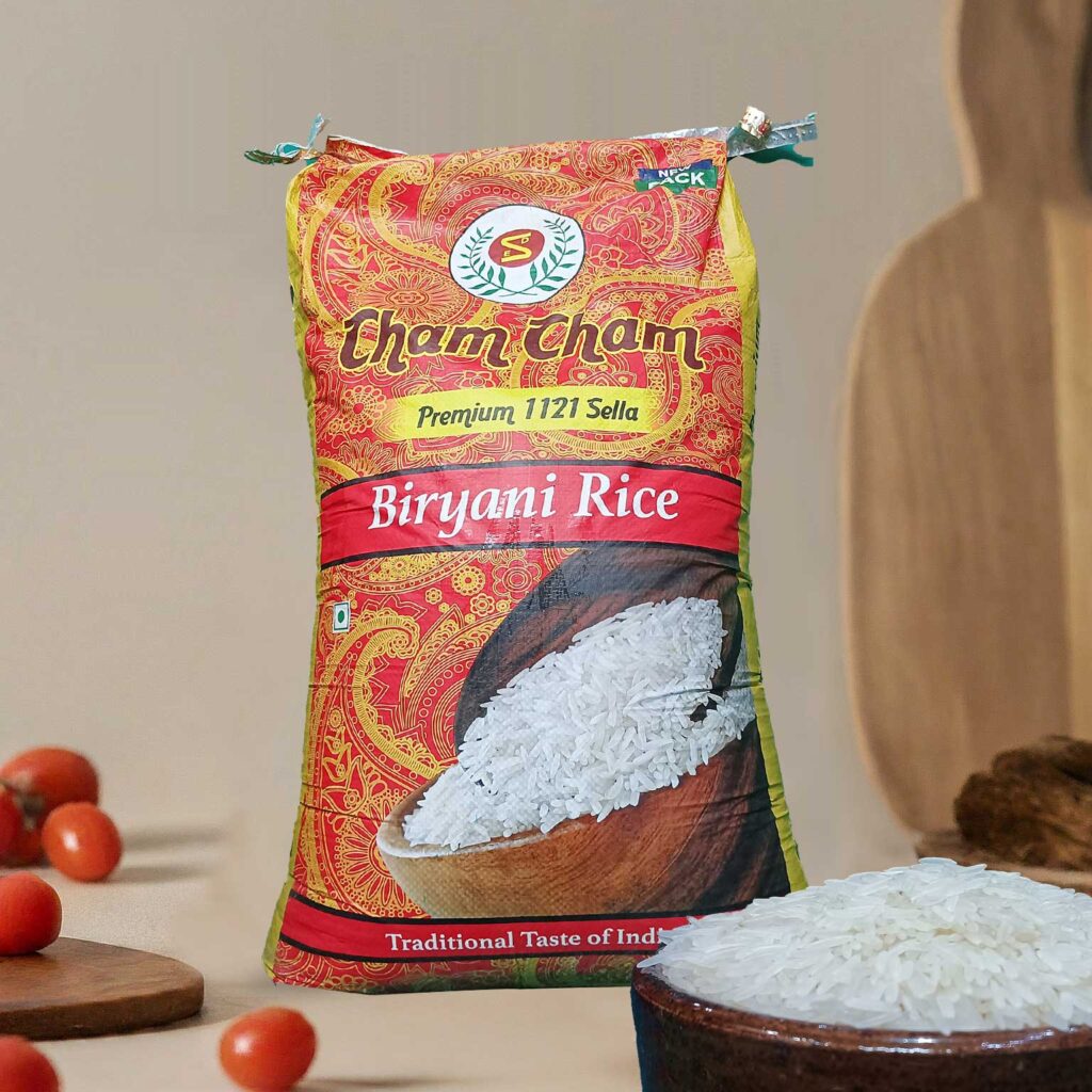 Cham Cham Premium 1121 Sella | Kolkata Rice - Online Retail Rice Shop