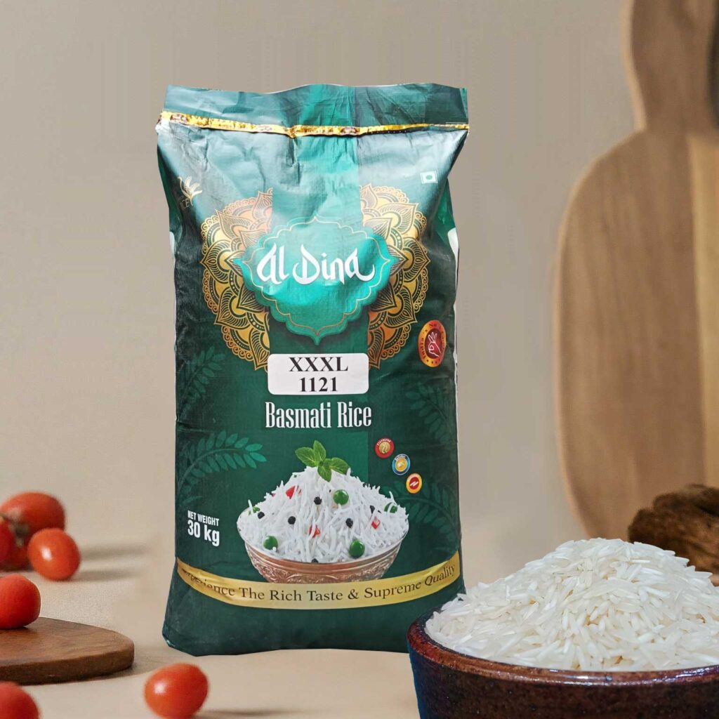 Al Dina XXXL 1121 Basmati Rice | Kolkata Rice - Online Retail Rice Shop