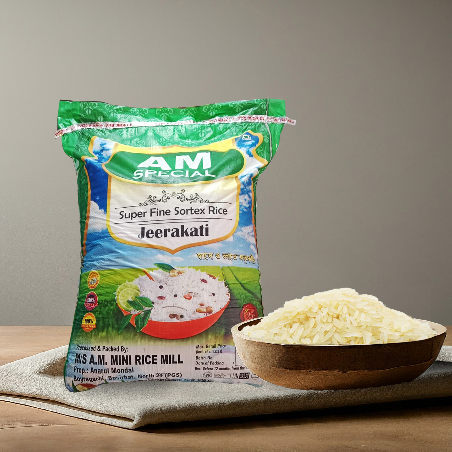 AM Special Jeerakati Rice | Kolkata Rice - Online Retail Rice Shop
