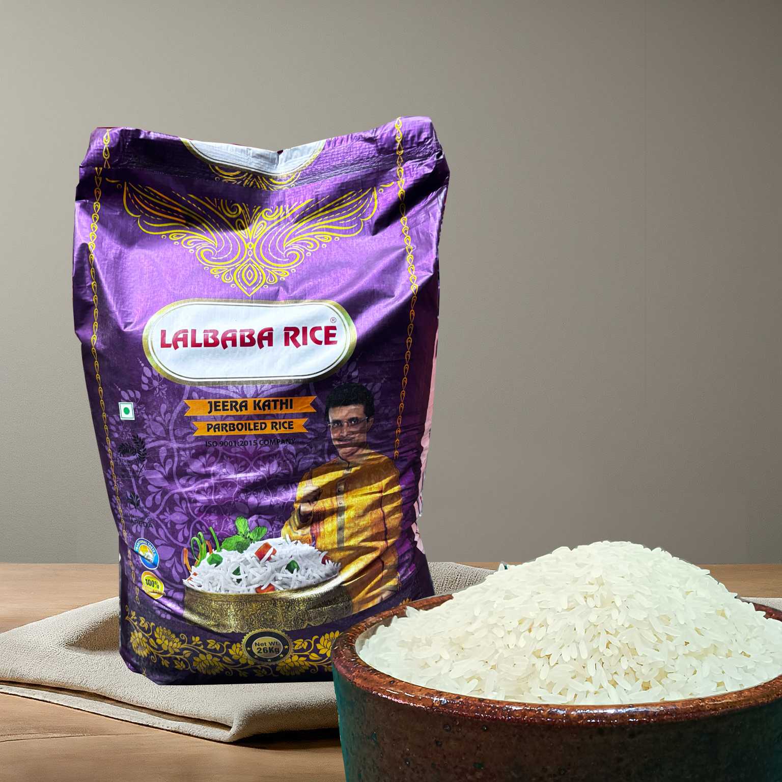Lalbaba Jeerakathi Rice | Kolkata Rice - Online Retail Rice Shop