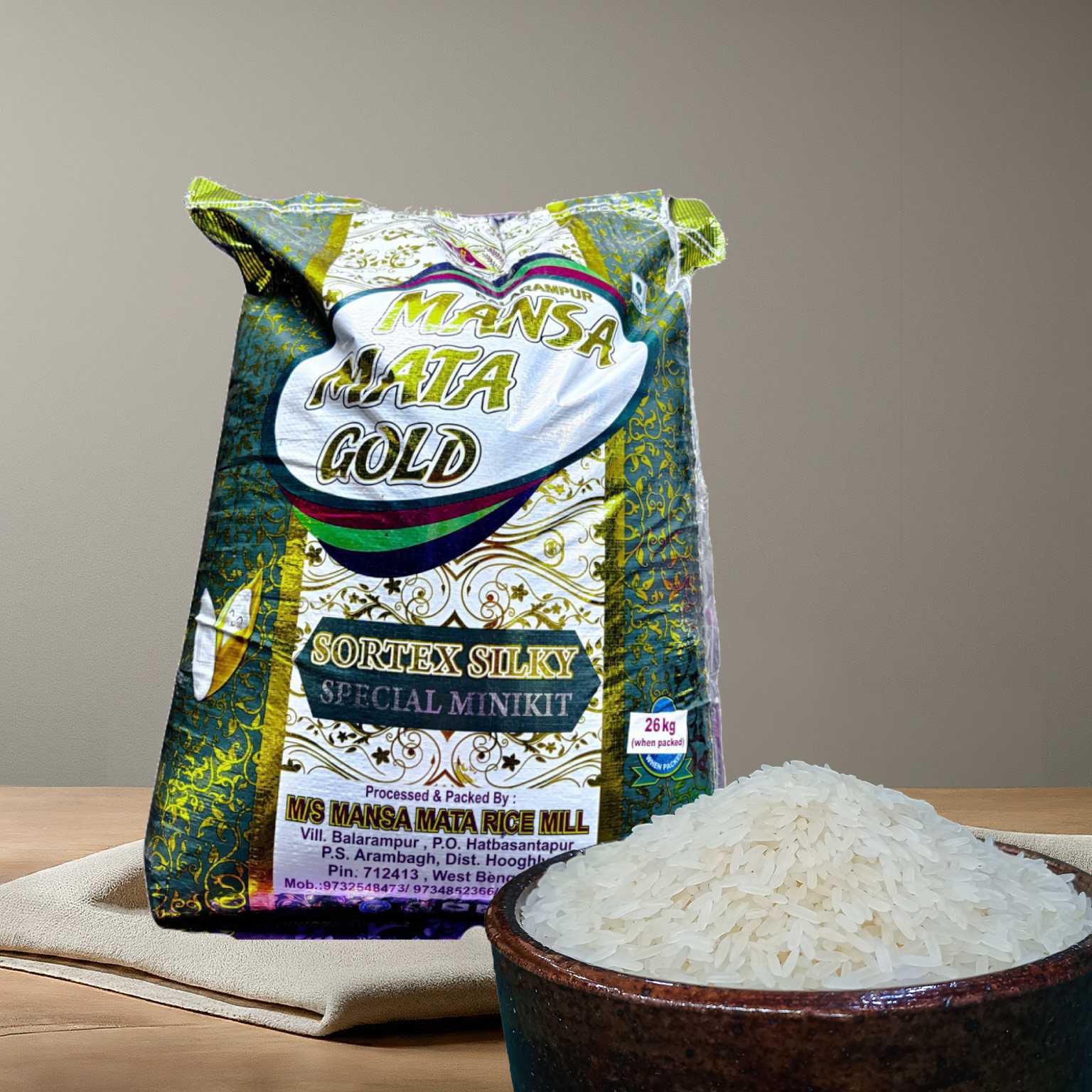 Mansa Mata Gold Miniket Rice | Kolkata Rice - Online Retail Rice Shop