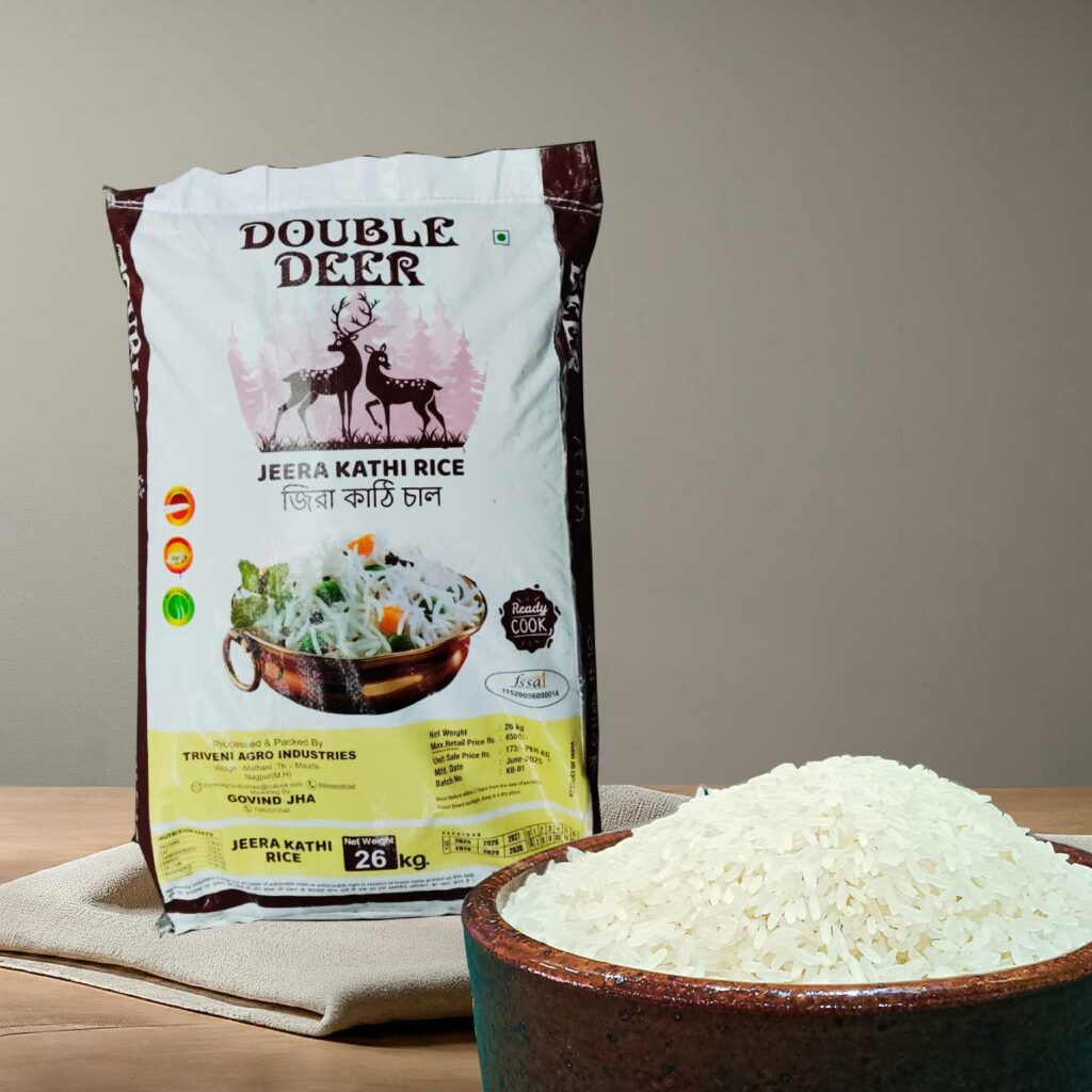 Double Deer Jeerakathi Rice | Kolkata Rice - Online Retail Rice Shop